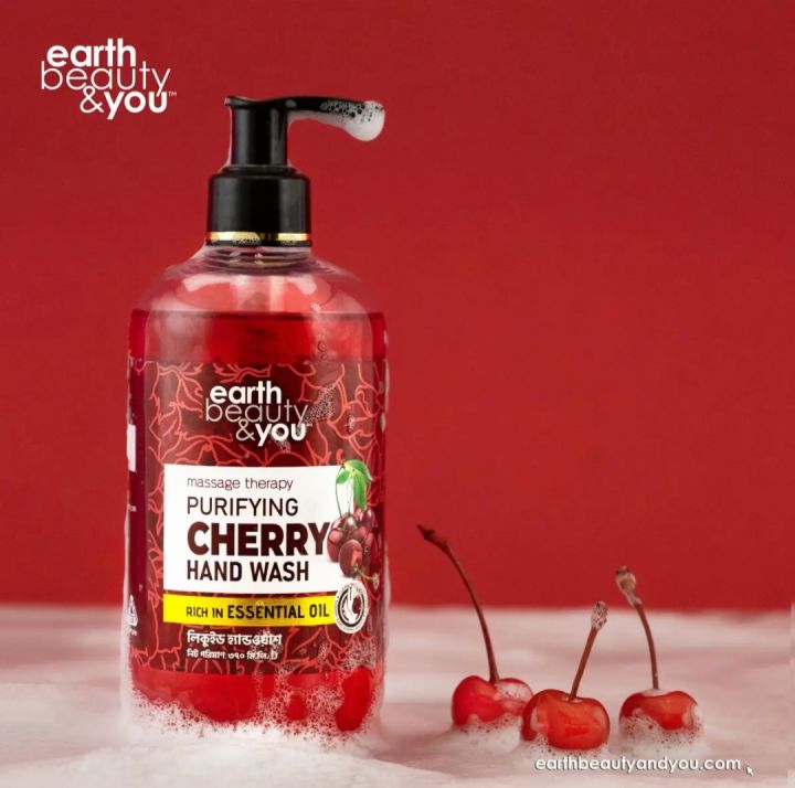 Earth Beauty & You Purifying Cherry Hand Wash (370ml) | Daraz.com.bd
