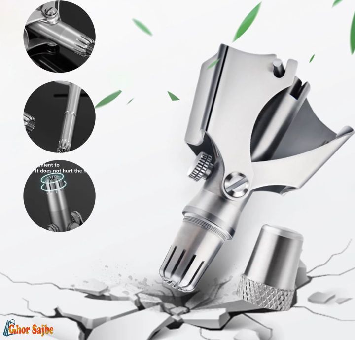 Rotary Trimming Machine with stainless steel ear and nose hair trimmer ...