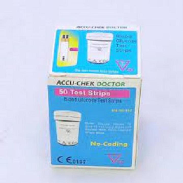 ACCU CHEK Doctor Blood Glucose Test Strip 50pcs | Daraz.com.bd