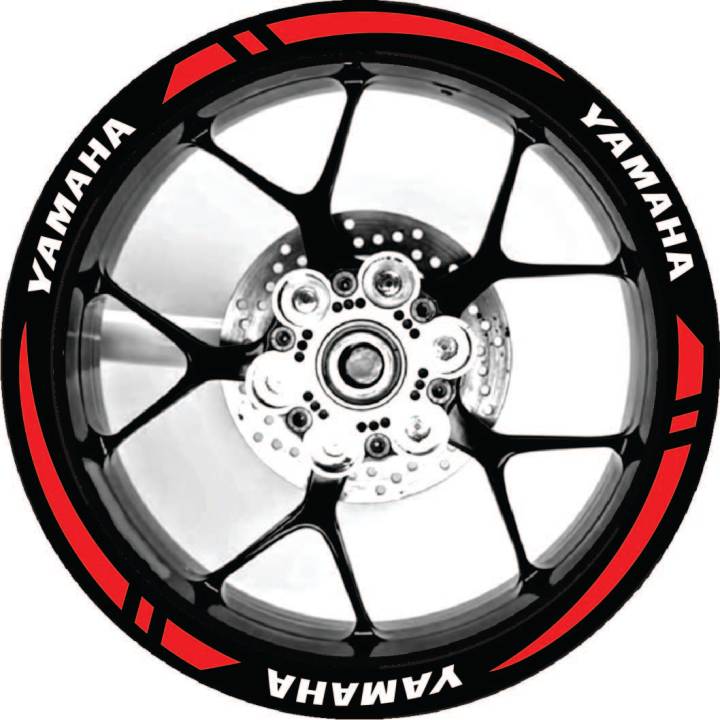 Yamaha Wheel Stickers rim sticker Decals for Motorcycle Rim Tape Strips ...