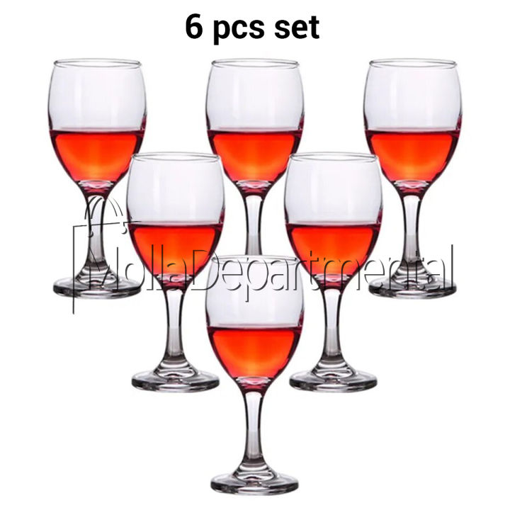 Deli 6 pcs set coke Glass Goblet GL2004 190ML GLORECA | Daraz.com.bd