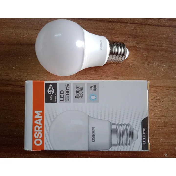 OSRAM LED Bulb 5W 220V AC 500lm Daylight E27 (Thread Type) | Daraz.com.bd