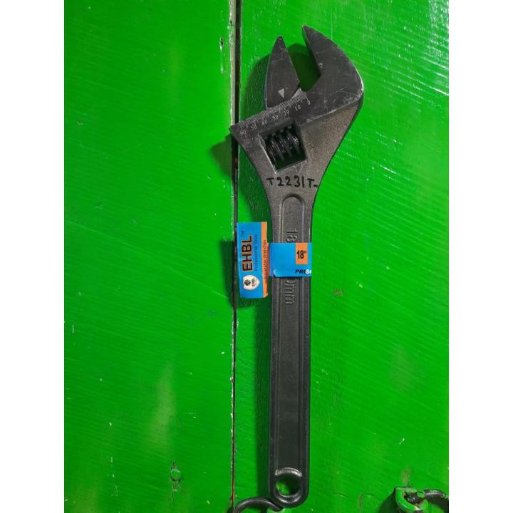 Adjustable Wrench 18 Inch Black 450mm Heavy Duty,EHBL Brand As A pictur ...
