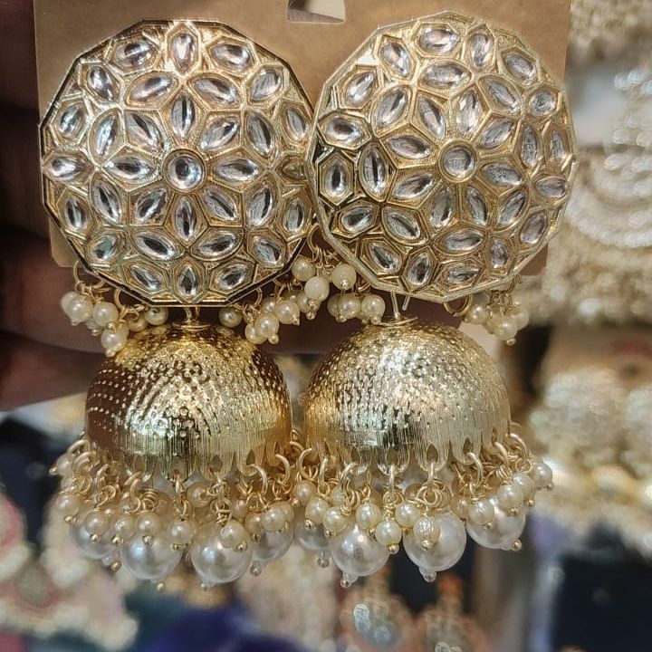 Bombay Multani Kundan Jhumka | Daraz.com.bd