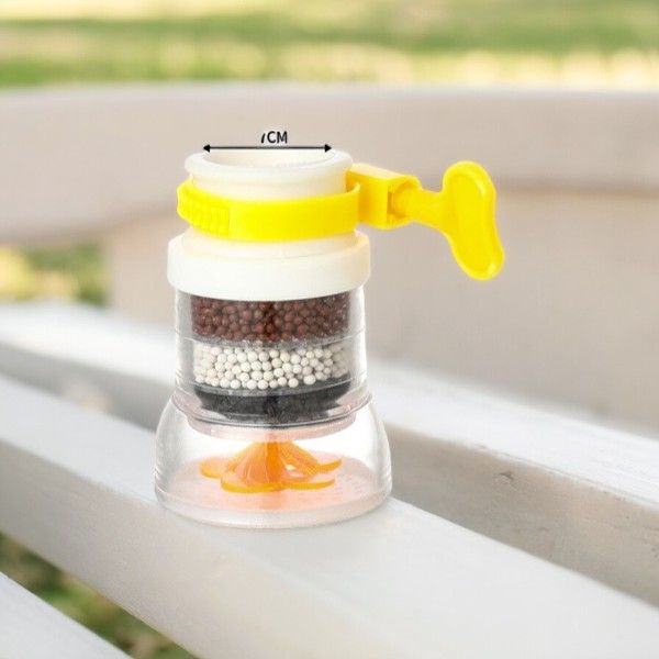 Adjustable Yellow Faucet Filter, Water-Saving Tap Water Filter for ...