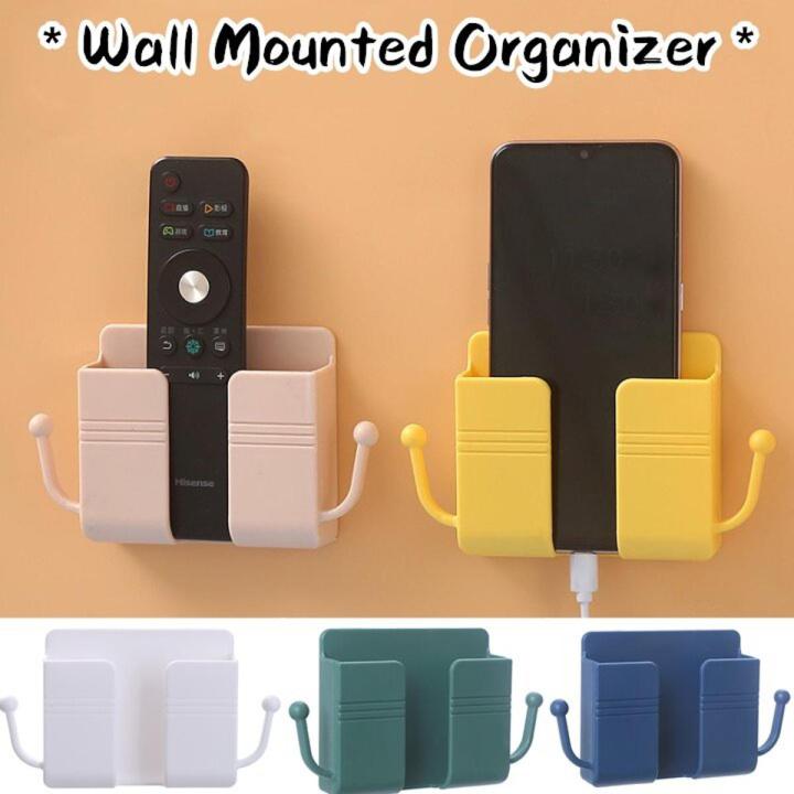 1pcs Wall Mounted Organizer Storage Box Remote Control Mounted Mobile ...