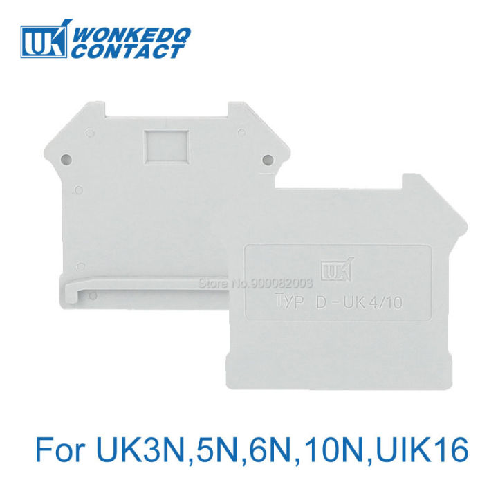100pcs D-Uk4/10 End Plate For Uk 3n/5n/6n/10n/25 Uik16 Connector Uk 4/ ...