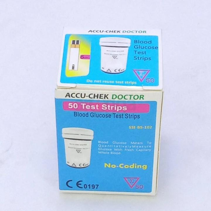 Acu Check Doctor Blood Glucose Test Strip 50 Pcs | Daraz.com.bd