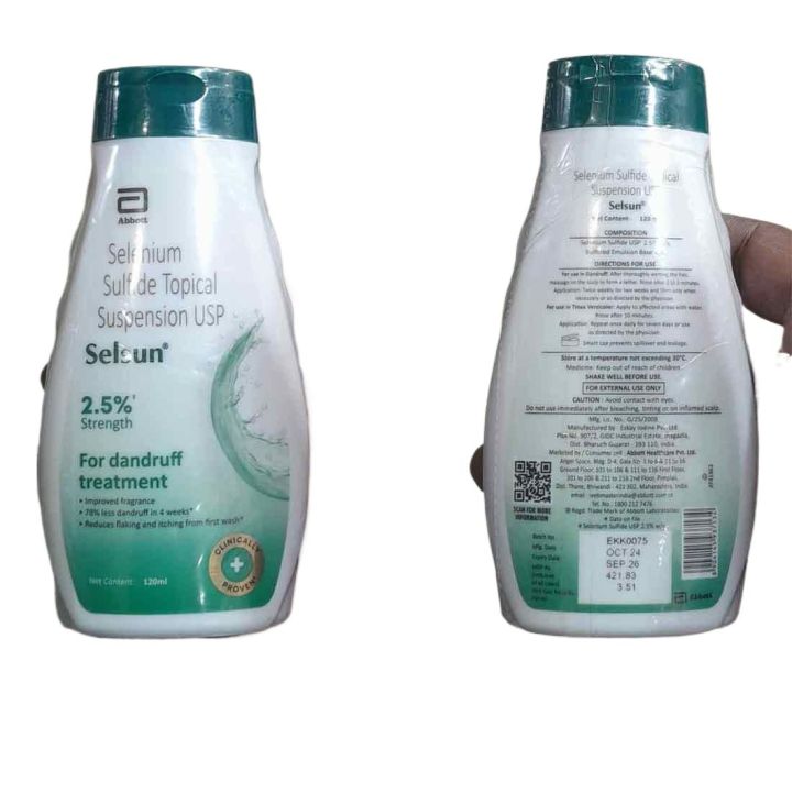 Selsun Selenium Sulfide Topical Suspension USP Shampoo 120ml | Daraz.com.bd
