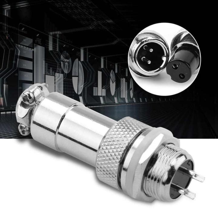 2-pin aviation plug socket connector 5 pcs / GX12 system panel metal ...