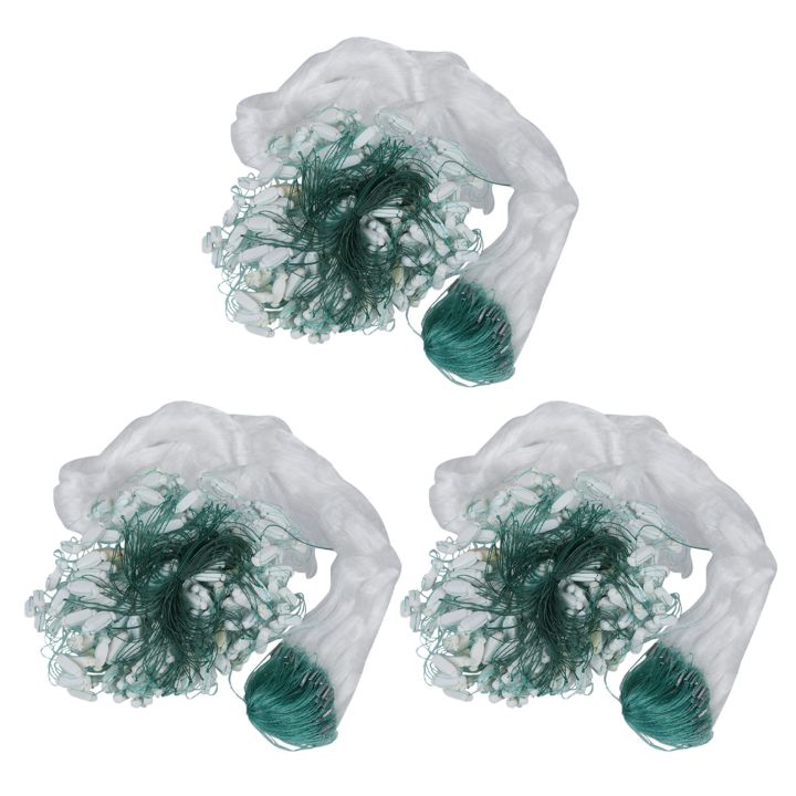 3X Clear White Green Monofilament Fishing Fish Net W Float 25M | Daraz ...