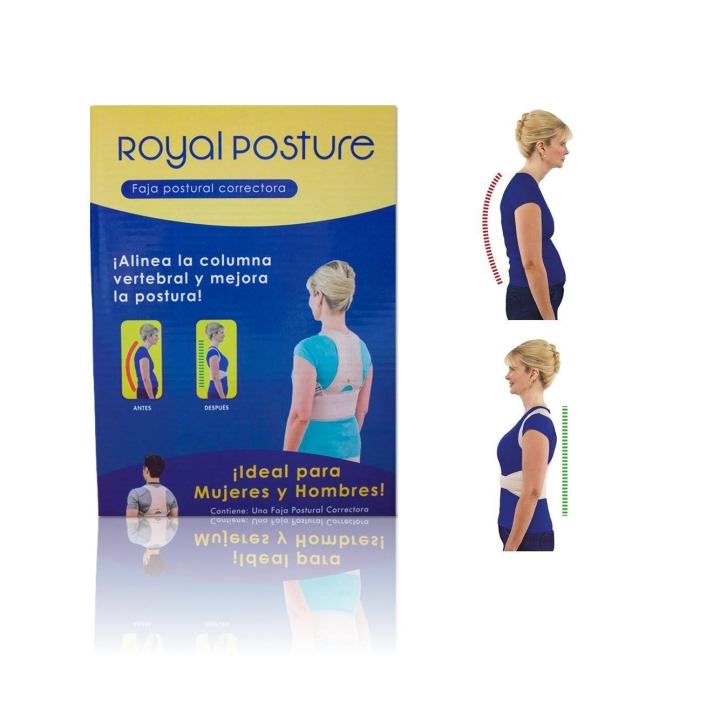 Royal Posture Back Support Brace Eases Pain Energizing Posture Support ...