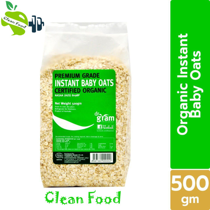 Dr Gram Premium Grade Organic Instant Baby Oats - 500g | Daraz.com.bd