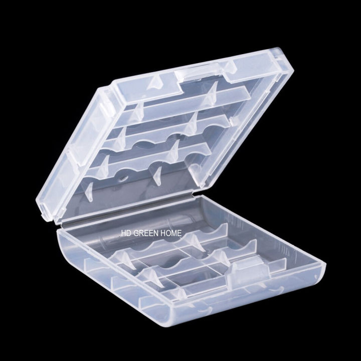 AA/AAA Battery Box 4-Section Hard Plastic Battery Storage Case | Daraz ...