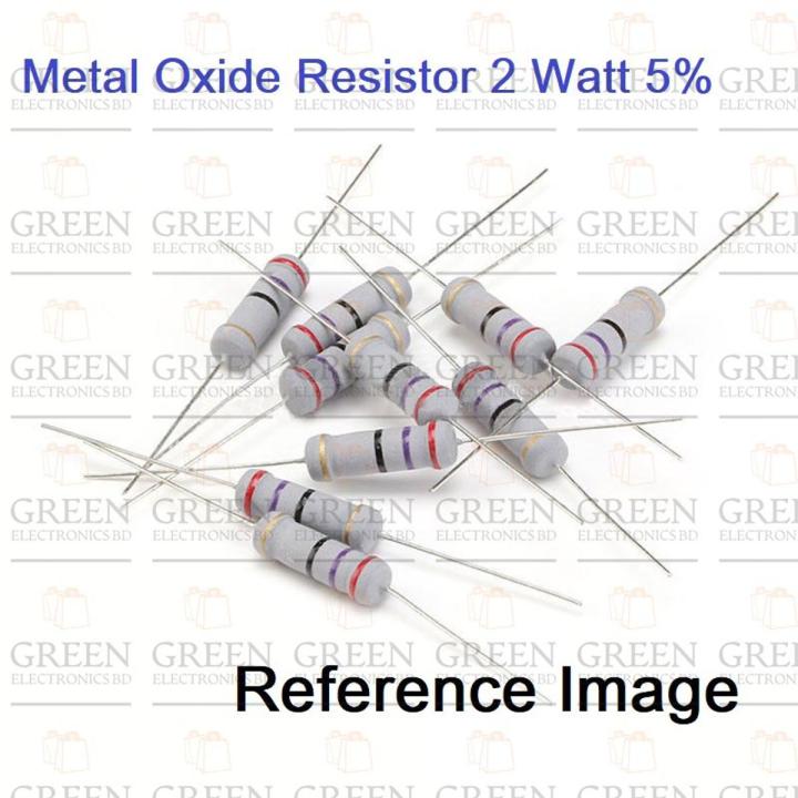 10Pcs Power Resistor 2W 0.47 Ohm Metal Film Resistor 0.47 Ohm Resistor ...