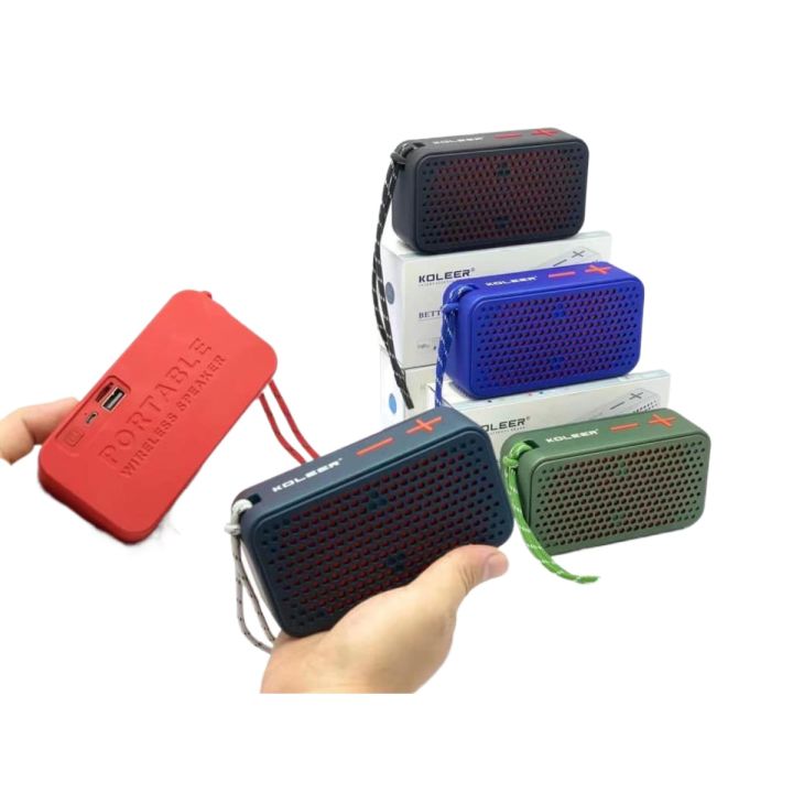 KOLEER S25 Wireless Portable Bluetooth Speaker Strong Bass Boom Sound ...