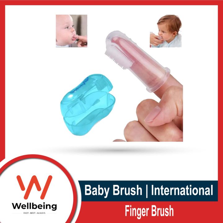 Baby Finger Toothbrush - Children's Silicon Finger Transparent ...