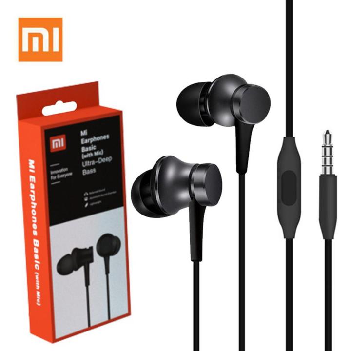 MI Earphone Basic with Ultra deep bass and mic Earphone | Daraz.com.bd