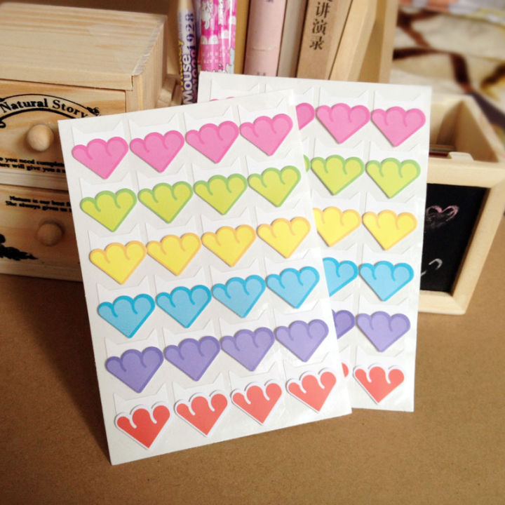 24 Pcs/Lot DIY Colorful Cloud Corner Paper Stickers For Photo Albums ...