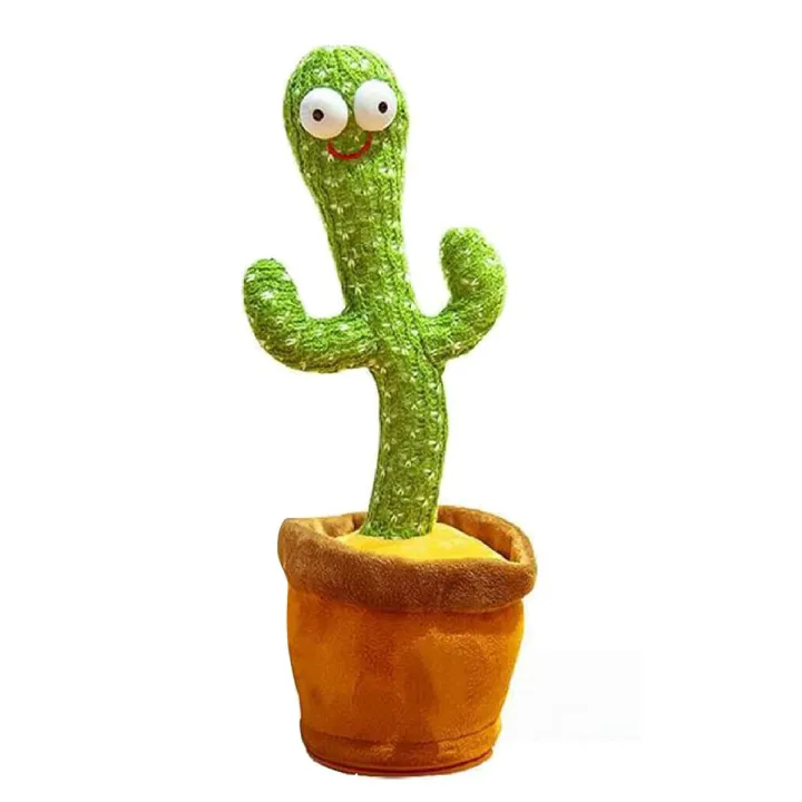 Dancing Cactus Toy - Talking & Singing Plush Toy, Repeats What You Say ...
