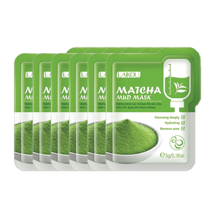 Laikou Matcha Mud Mask - 6 pcs | Daraz.com.bd