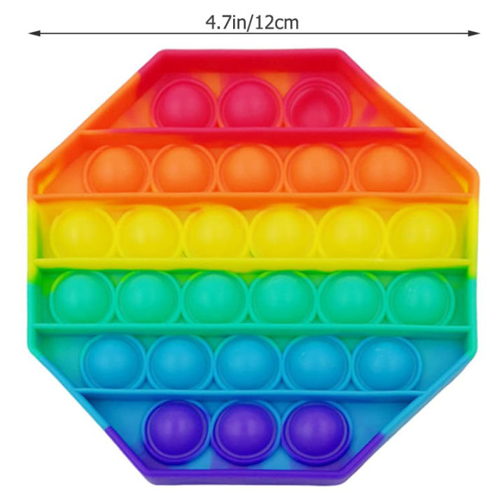 【Yurui】Pop Fidget Toys Push Bubble Popping Game Educational Kids Stress ...