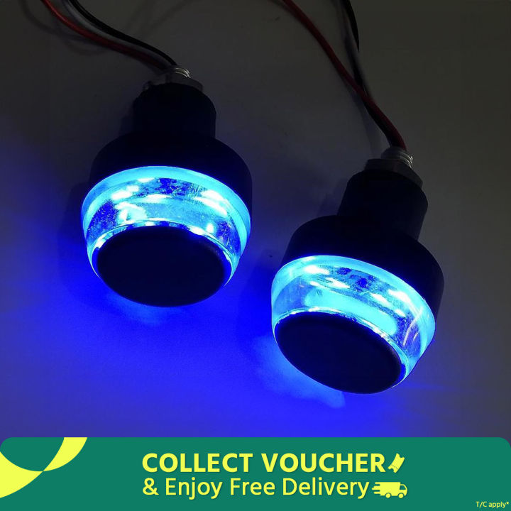 Motorcycle Handlebar LED Turn Side Light 22mm Side Marker Light ...