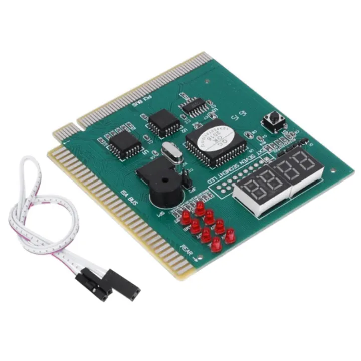 4 Digit PC Analyzer Diagnostic Post Card Motherboard Tester for ISA PCI ...