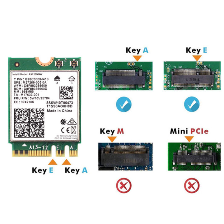 Intel AX200 NGW 802.11ax/ac MU-MIMO 2x2 Wifi module NGFF M.2 Bluetooth ...