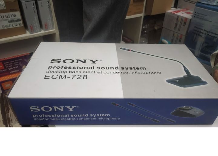 Sony professional Sound System Desktop Back Electret Condenser ...
