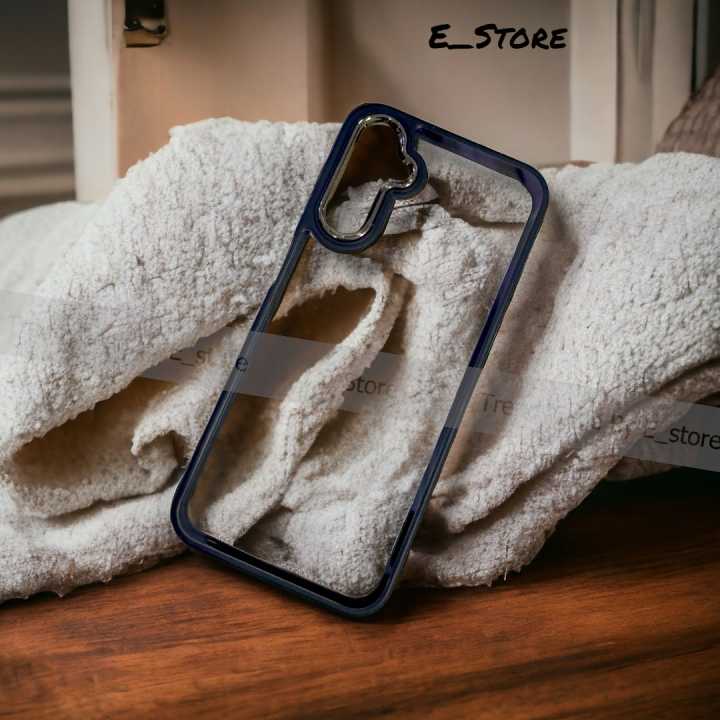 Samsung Galaxy A24 Electroplating Acrylic Back transparent Premium ...