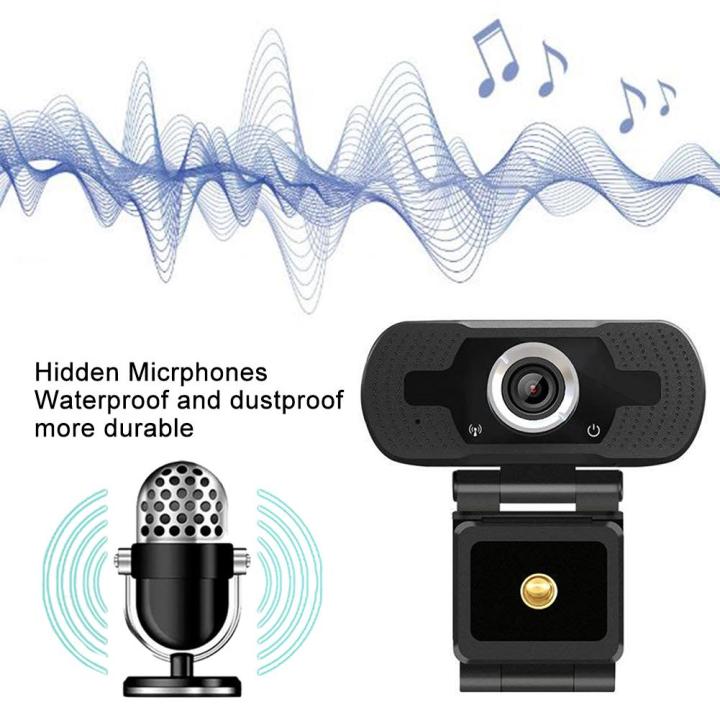 Webcam Full HD 1080P Webcam For Online Office, Class, Video Conference ...