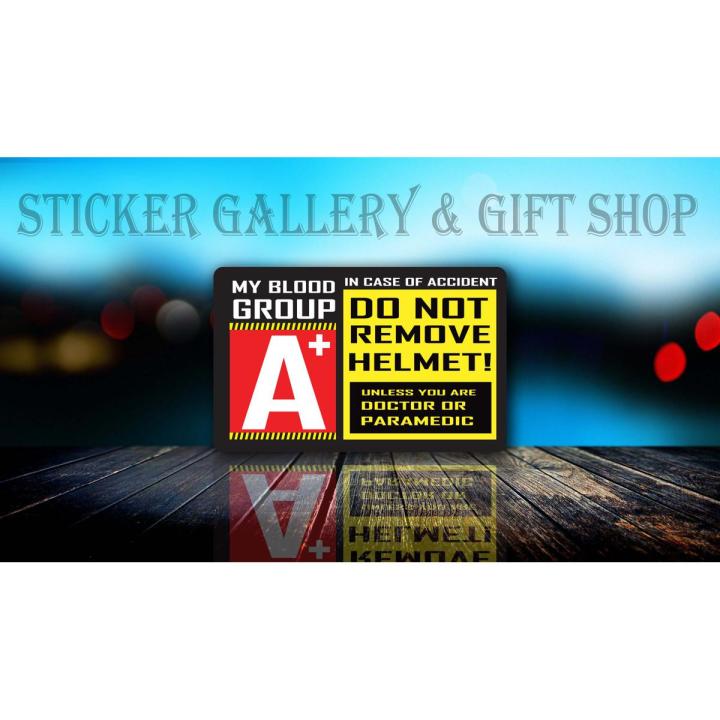 Bike Sticker | A+ Blood Group |( Waterproof & Premium quality)/ Sticker ...