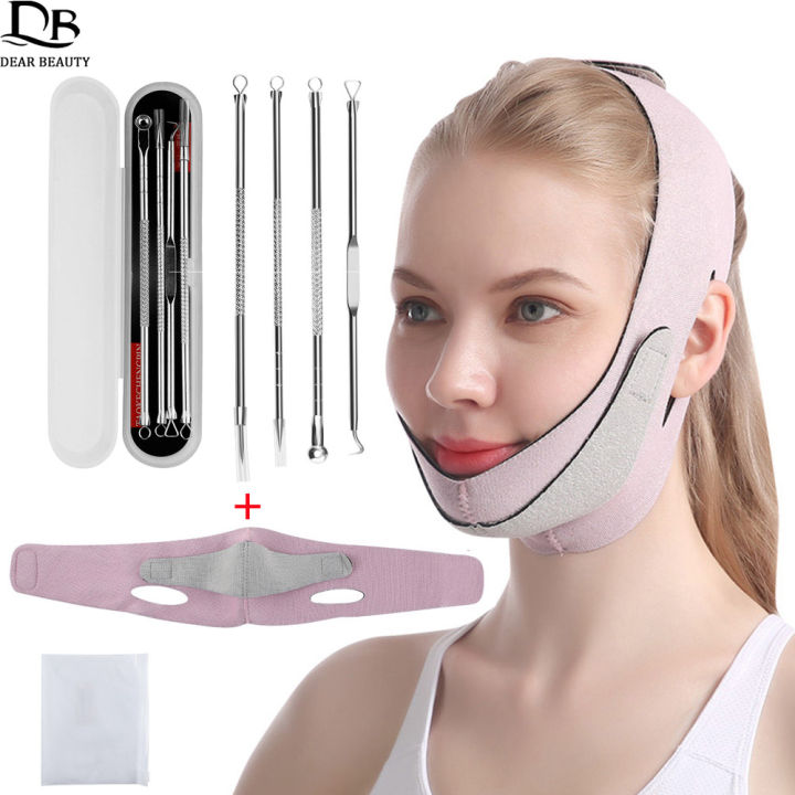 Reusable Face Lifting Tape + Acne Needle Reduce Double Chin V Line ...