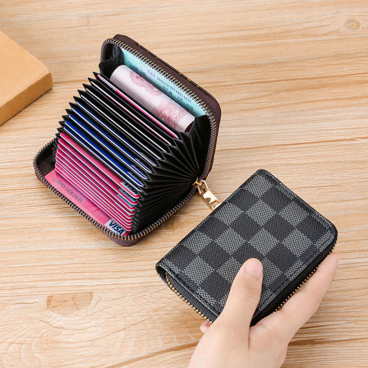 Multi Slot Card Holder Vintage Small Wallet Women Men Business Bank ...