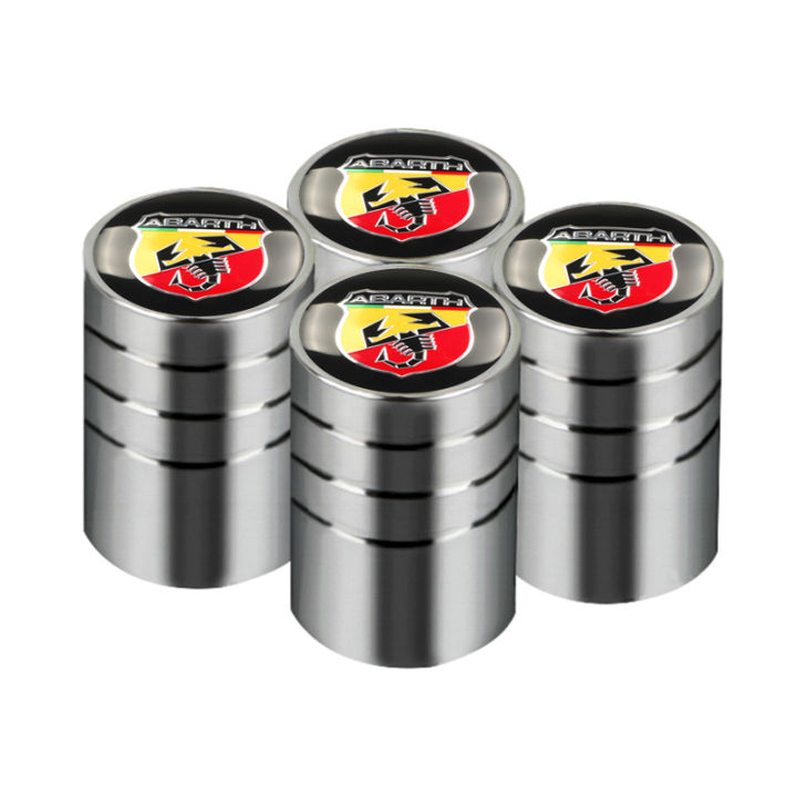 【DATA FROG Global MALL】4pcs Abarth Emblems Aluminum Wheel Tire Valve ...