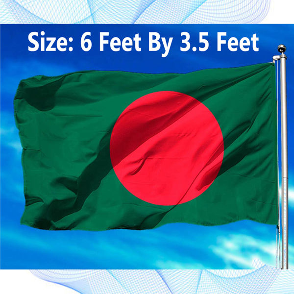 Premium 6ft x 3.5ft National Flag Bangladesh Factory Direct Supply Set ...