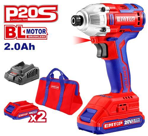 EMTOP 20v Cordless Impact Wrench | Daraz.com.bd