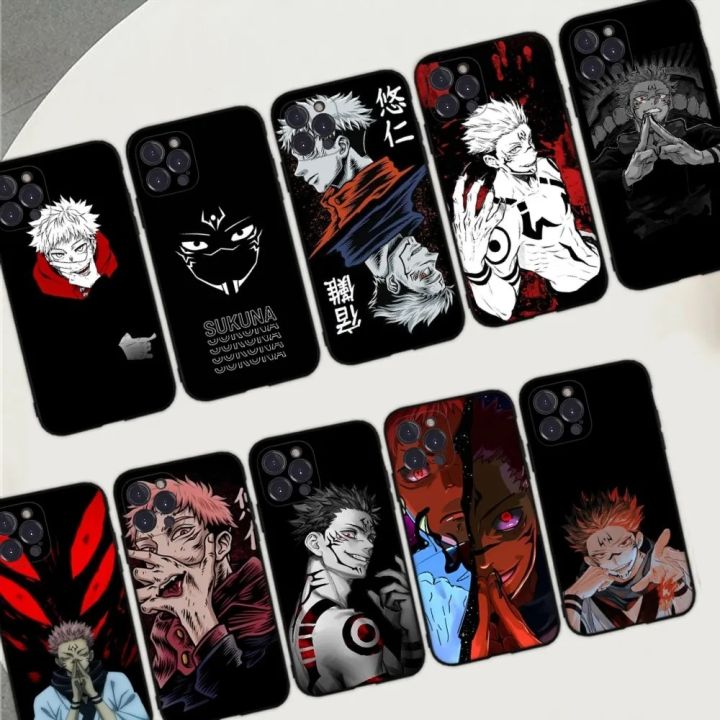 Anime Jujutsu Kaisen Ryomen Sukuna Phone Case For iPhone 14 11 12 13 ...