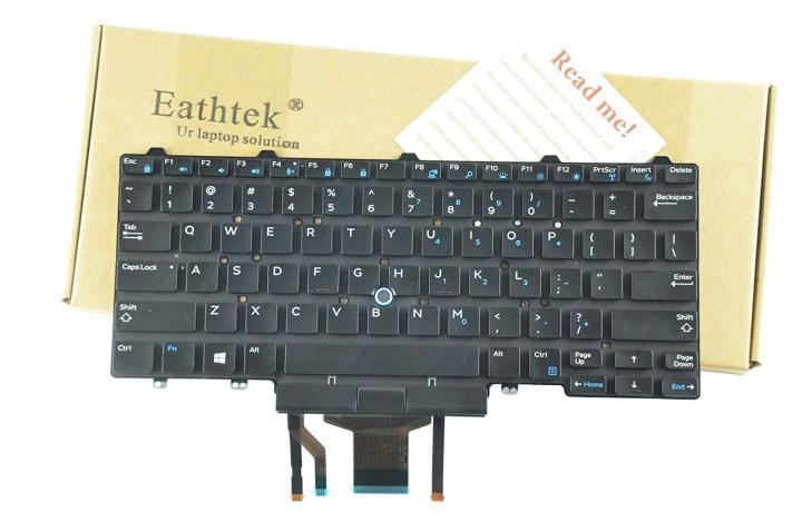 Replacement Keyboard with Backlit and Pointer for Dell Latitude E5450 ...