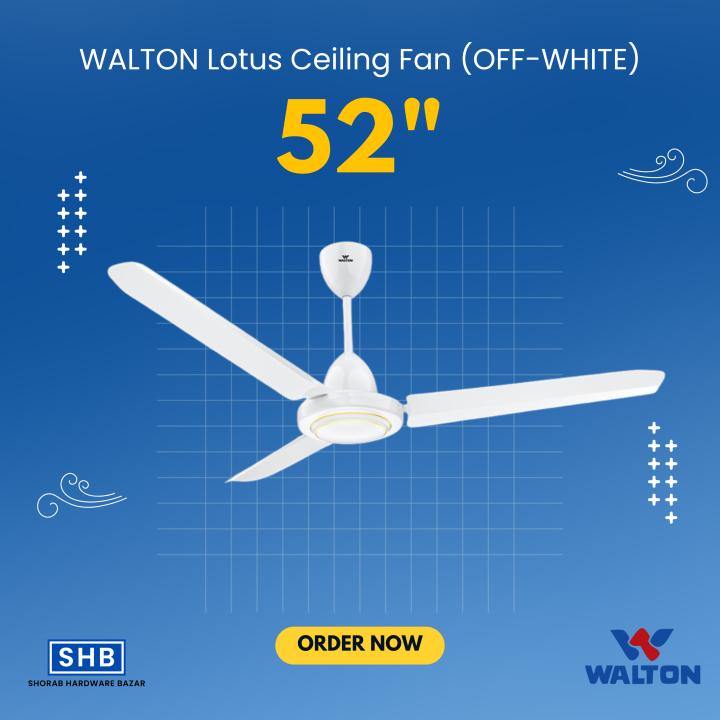 Walton Lotus Ceiling Fan (52") | Daraz.com.bd