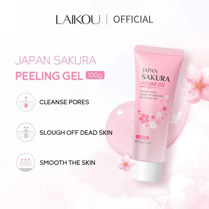 LAIKOU Japan Sakura Clean Pores Face Peeling Gel- 100g | Daraz.com.bd