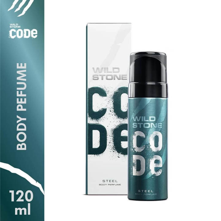 Wild Stone - Code Steel No Gas Body Perfume For Men, Long Lasting ...