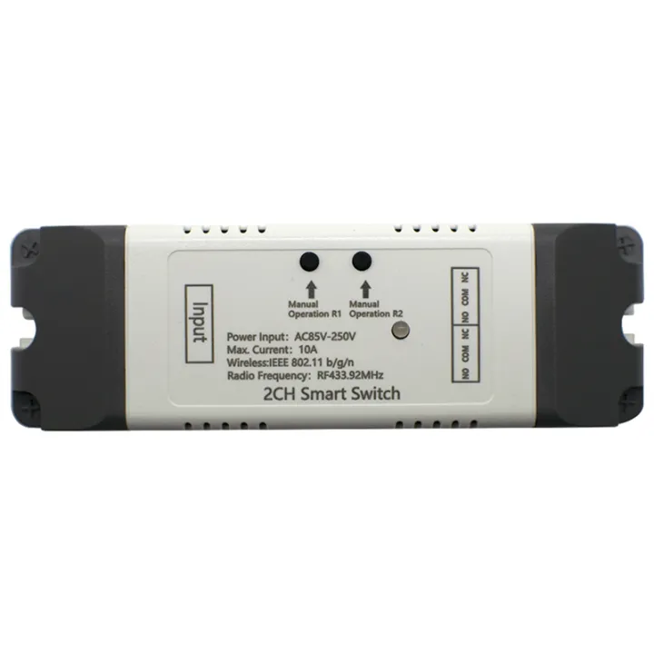 Smart Home Automation Motor Switch 2 Channel Remote Control Relay AC 85 ...
