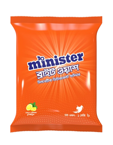 Minister Bright Wash Synthetic Detergent Powder Lemon & Mint - 1 KG ...