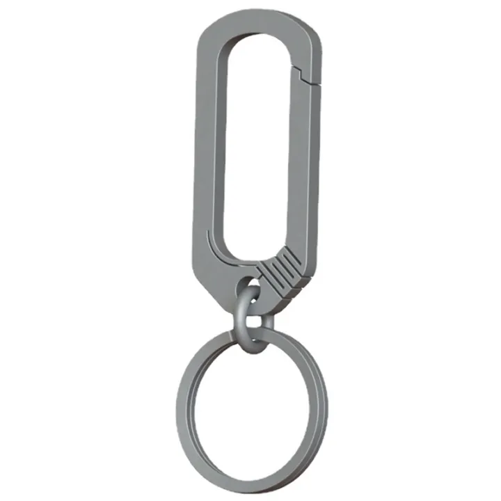 4X Titanium Buckle Keychain Titanium Alloy Simplicity Buckles Camping ...