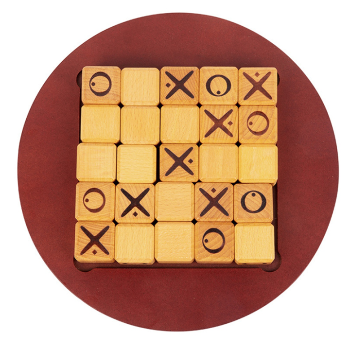 XO Chess Board Wooden Mini Tic-Tac-Toe Game | Daraz.com.bd
