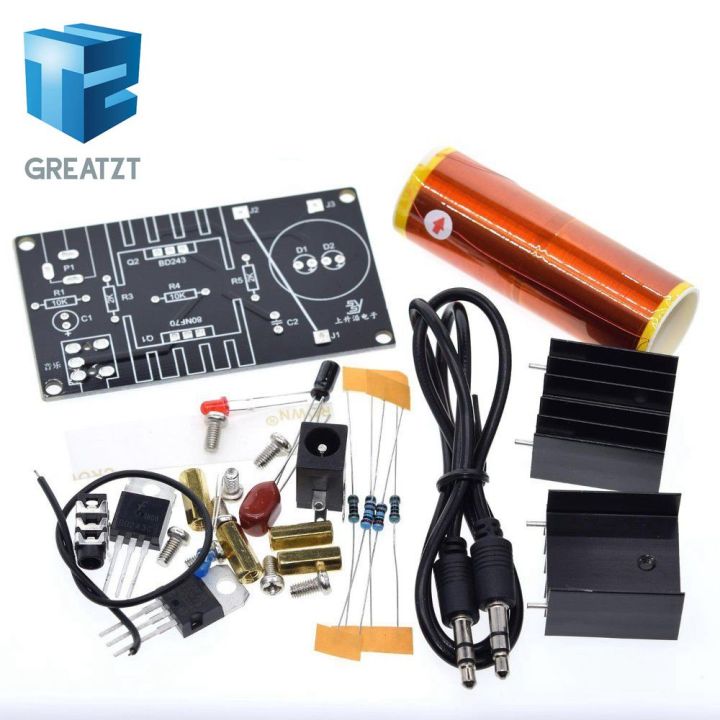 【Hey my home】GREATZT Set Mini Tesla 15W Mini Tesla Coil Plasma Speaker ...