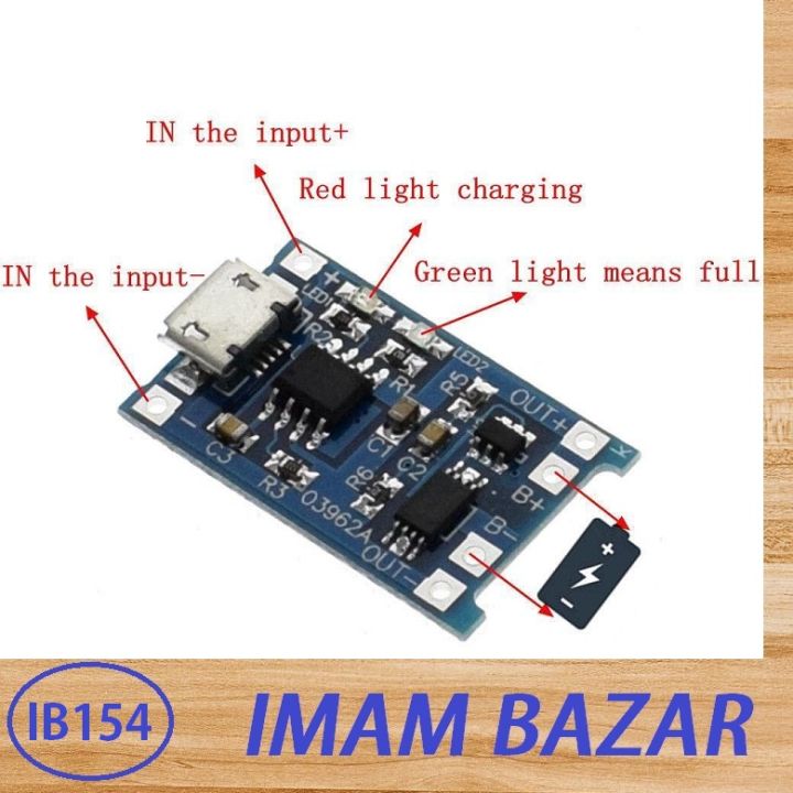 CURRENT Protections TP4056 TP-4056 TP 4056 5V 1A Micro USB With Current Protection Charger ...