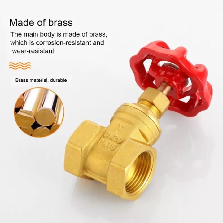 1/2" inch Brass Copper Gate Valves DN15 20 25 Water Internal Thread ...